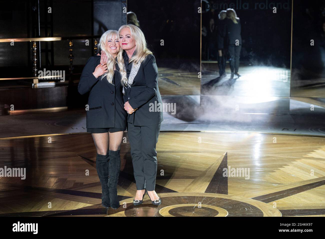 New York, NY, February 10, 2025: Designer Pamella Roland and daughter ...