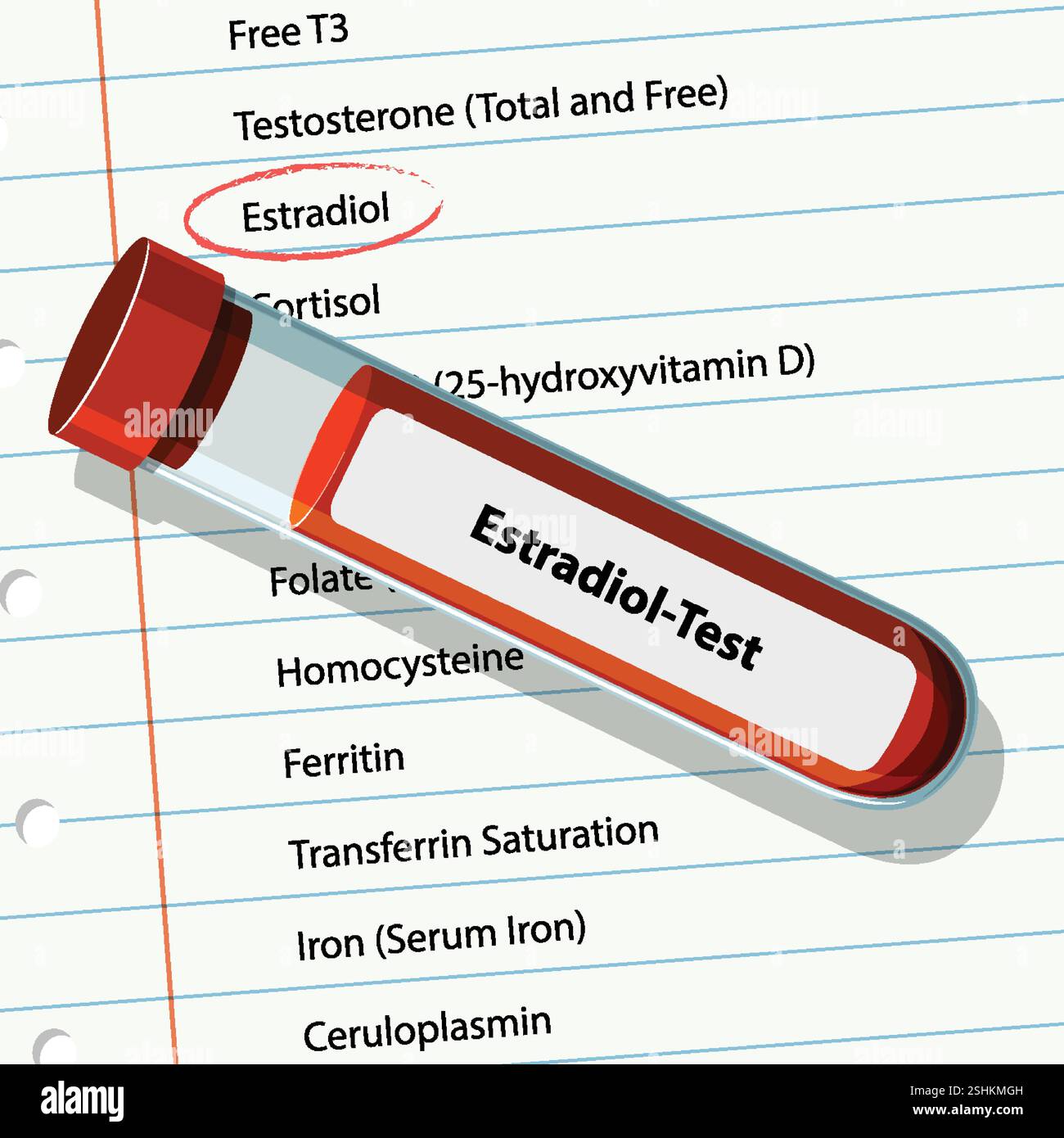 Estradiol measurement Stock Vector Images - Alamy