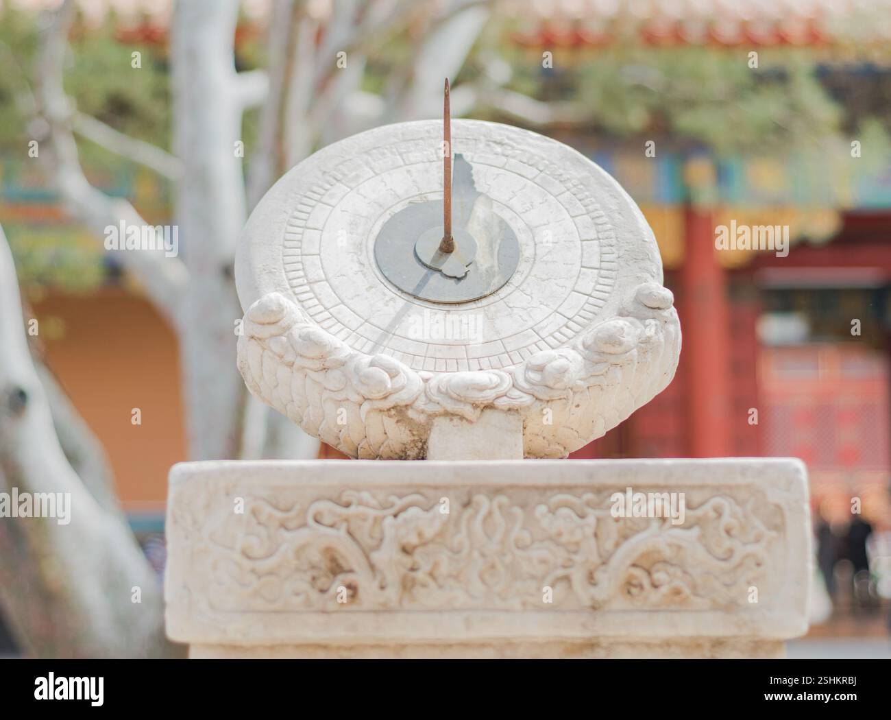 Sundial, an ancient time measurement tool in the Forbidden City in the ...