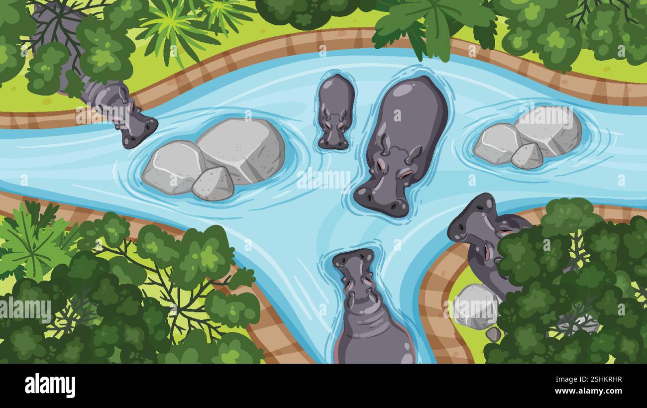 Lush greenery in wild Stock Vector Images - Alamy