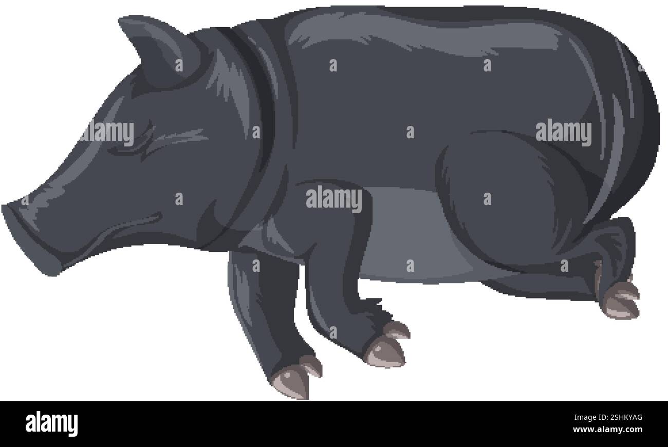 Black pig sus scrofa Stock Vector Images - Alamy