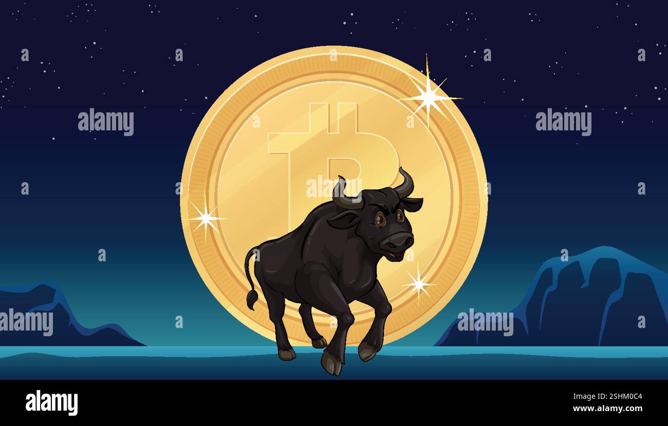 Bitcoin bullish Stock Vector Images - Alamy