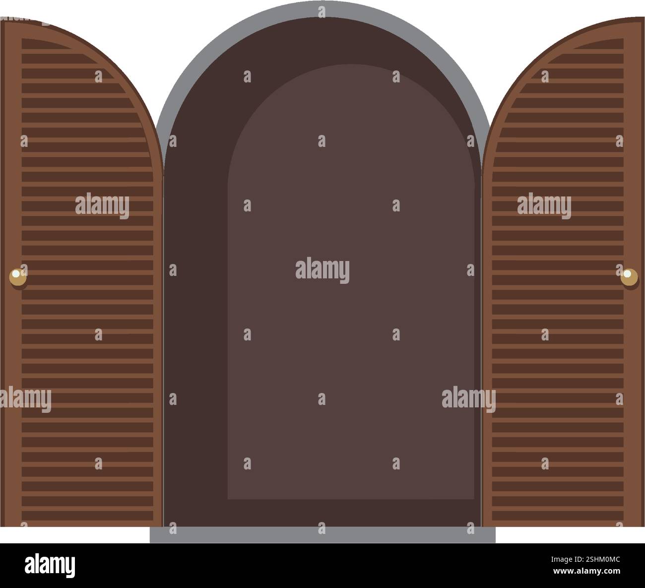 Illustration of an open arched doorway Stock Vector Image & Art - Alamy