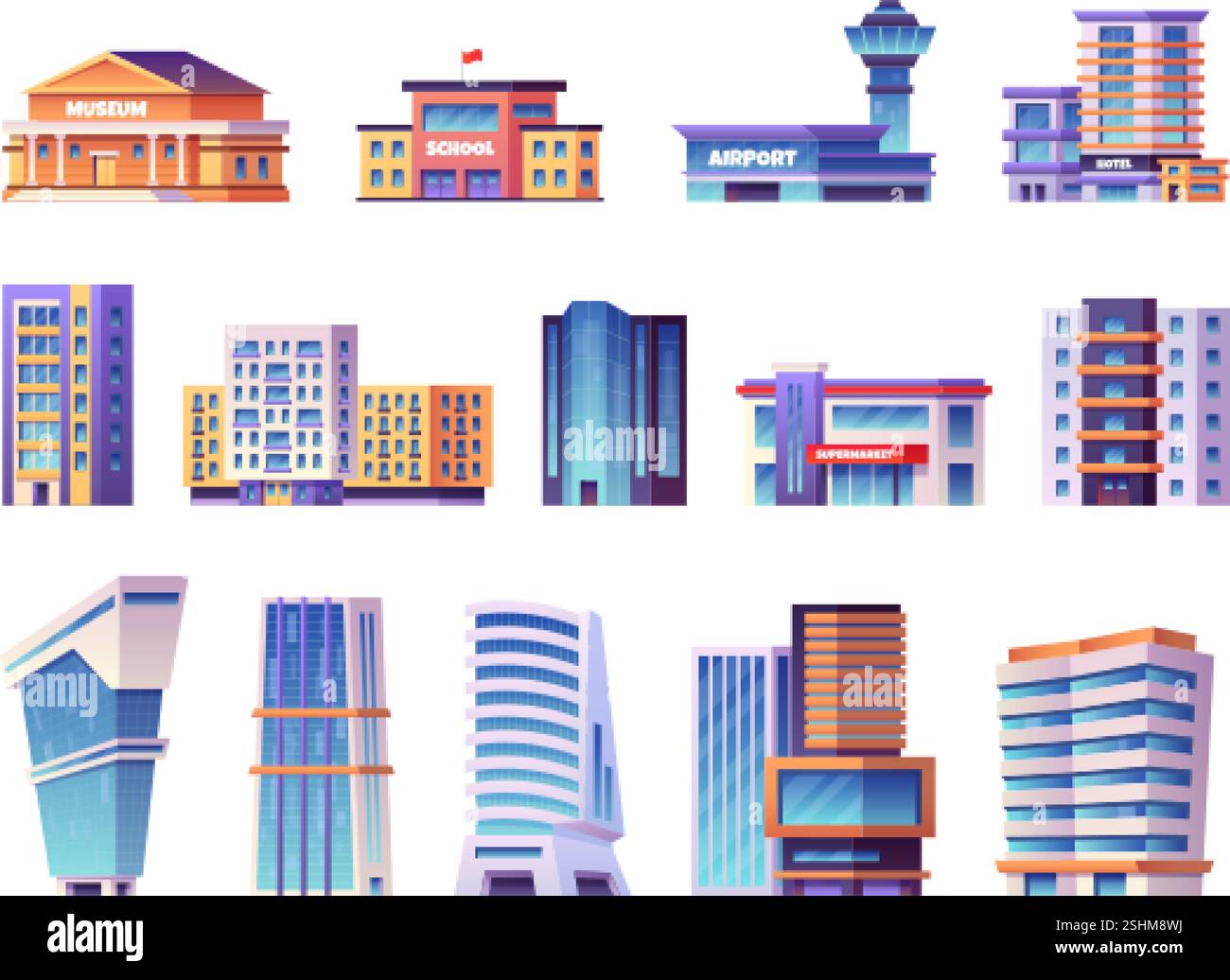 Building facade highrise exterior Stock Vector Images - Alamy
