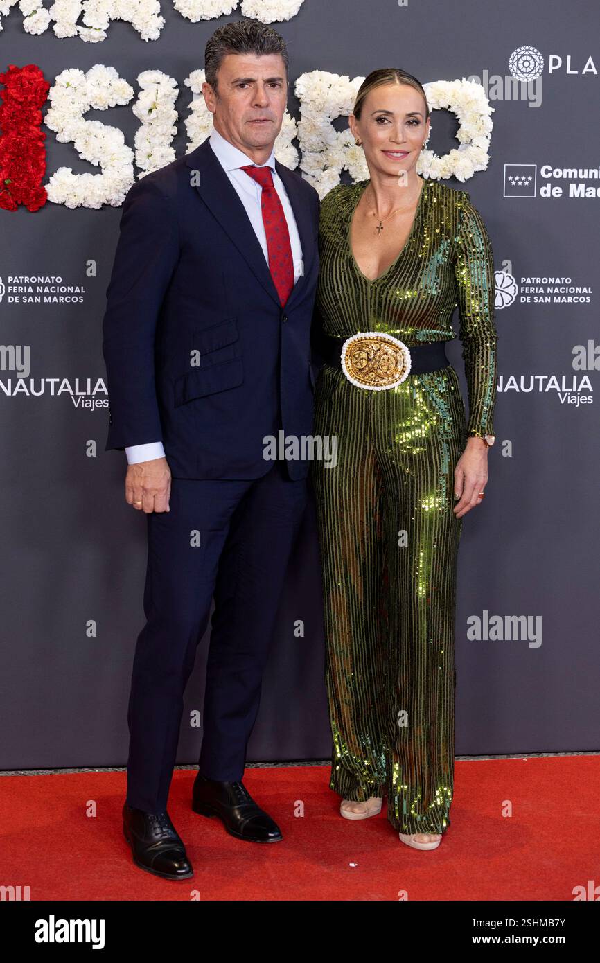 Madrid, Spain. 06th Feb, 2025. Alejandro da Silva and Cristina Sanchez attends the 'San Isidro ...