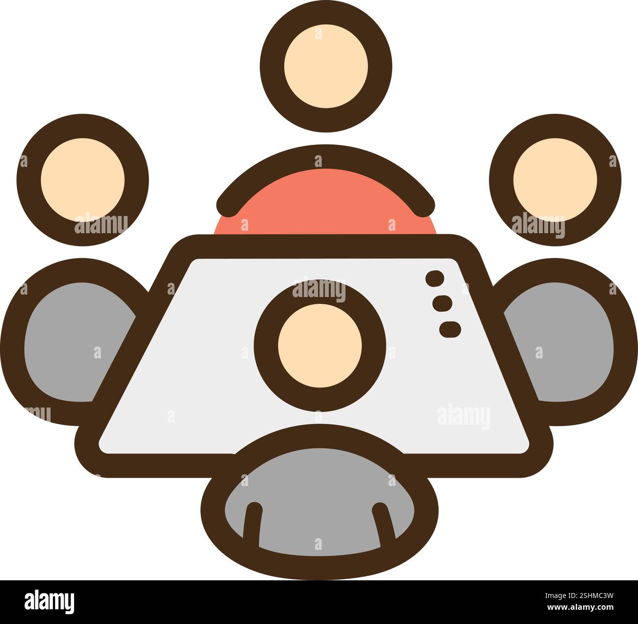 Business meeting vector doodle illustration and graphic. Part of ...