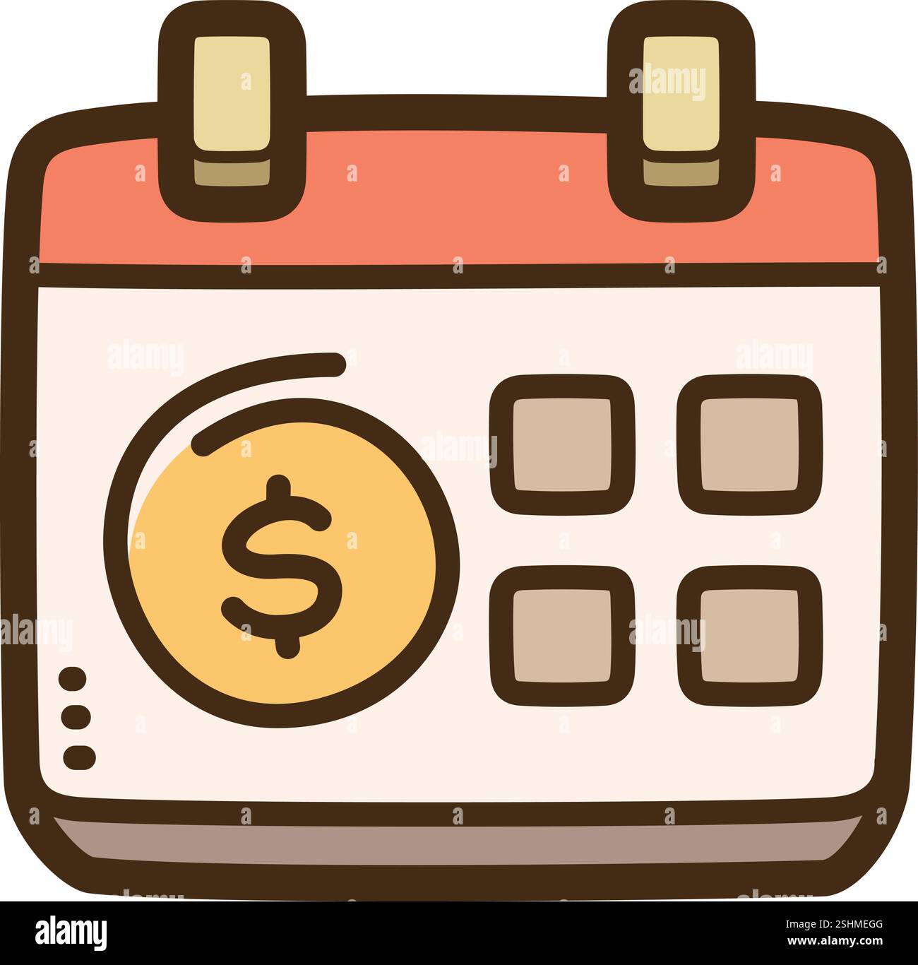 Business schedule vector doodle illustration and graphic. Part of ...