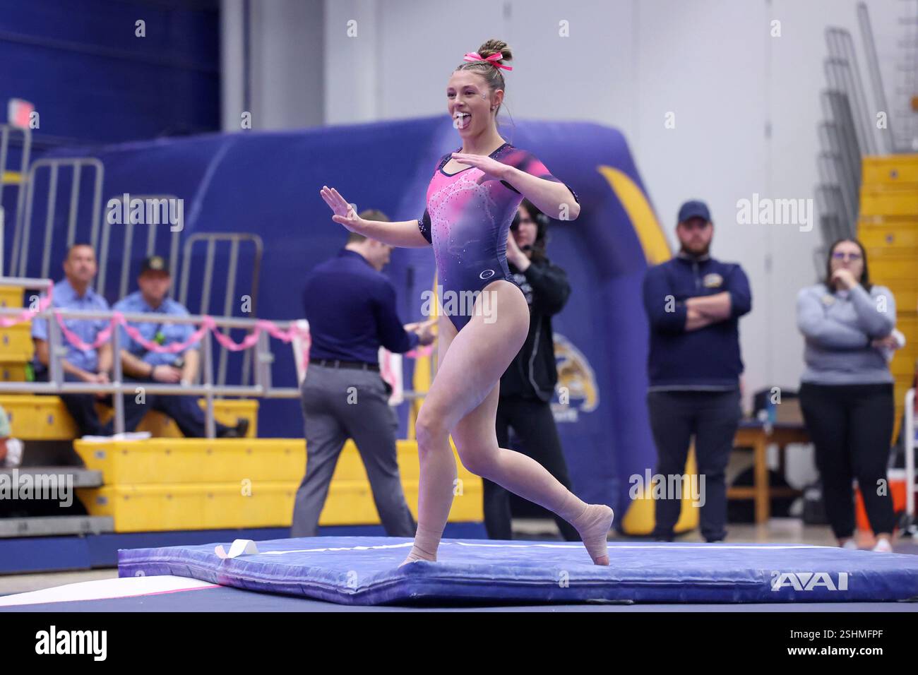 KENT, OH - FEBRUARY 02: Kent State Golden Flashes Gabby Riley competes ...