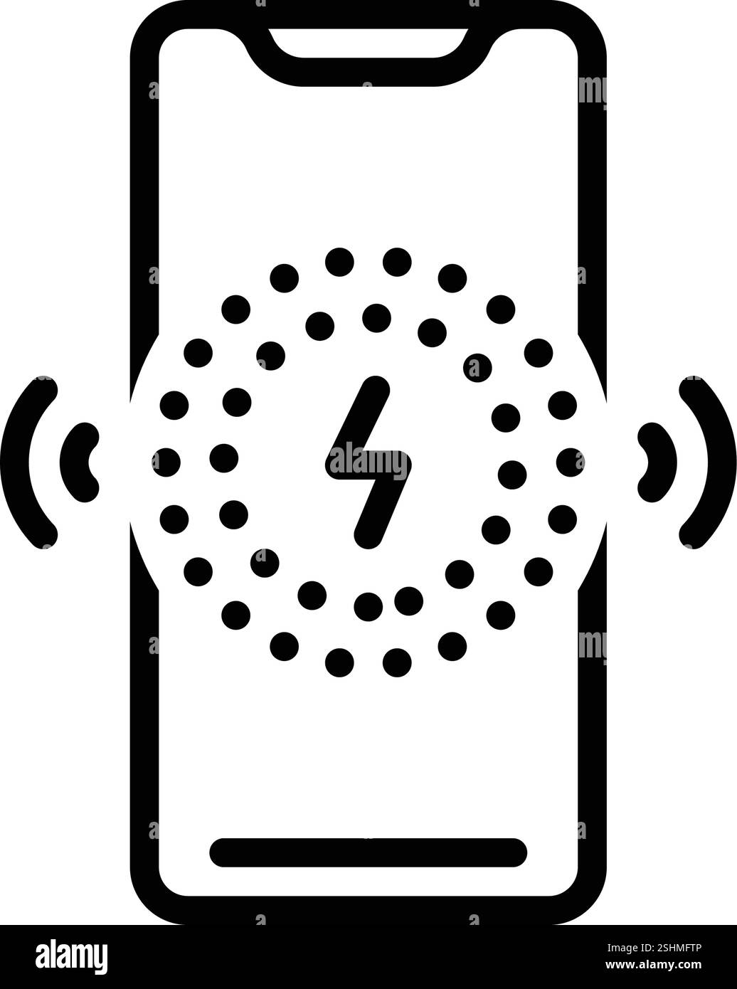 Wireless charging icon logo hi-res stock photography and images - Alamy