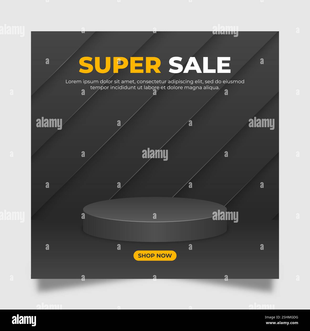 Black podium background for social media post Stock Vector Image & Art ...