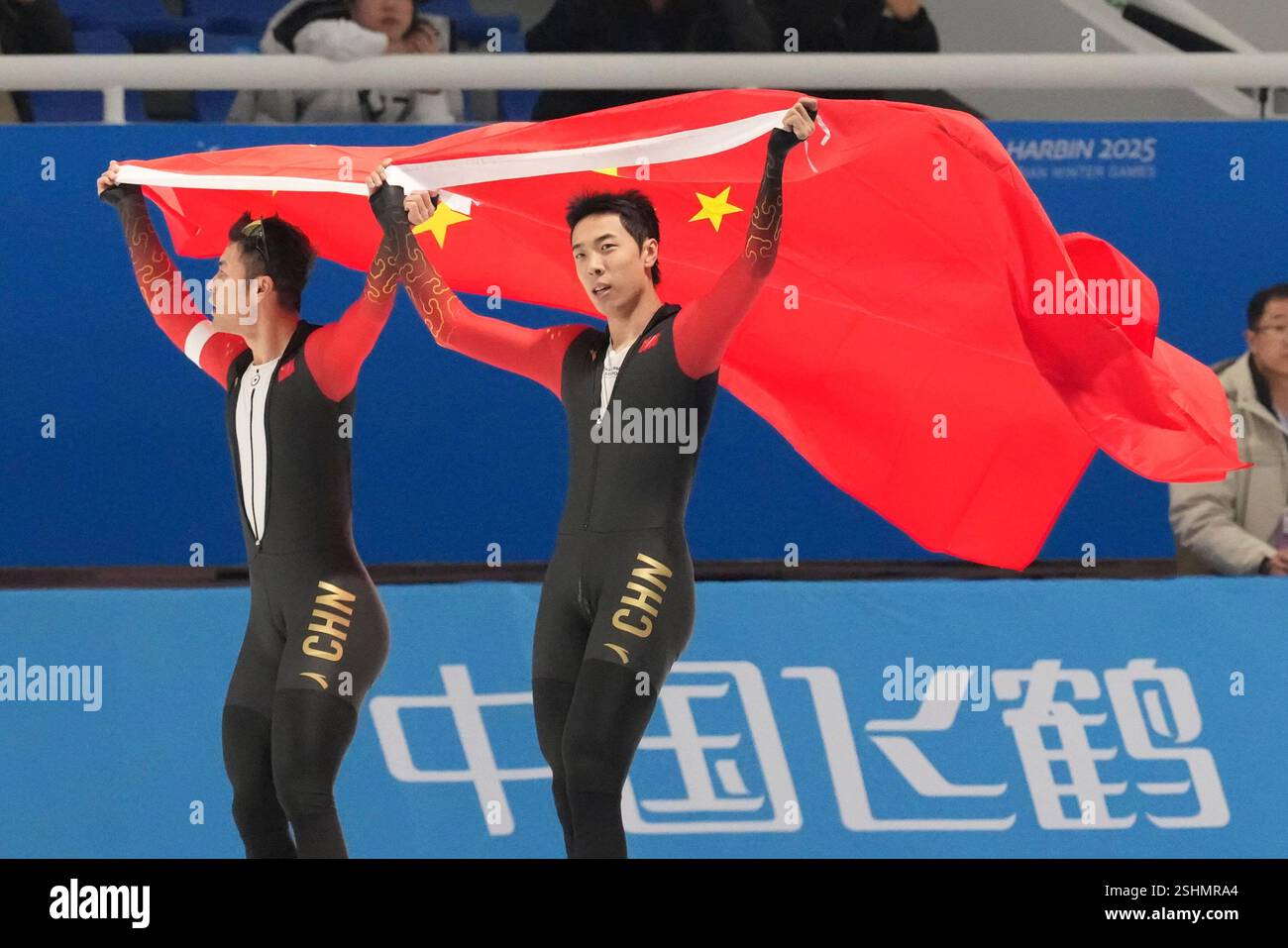 Gold medalist China's Ning Zhongyan, left, and bronze medalist China's Lian Ziwen celebrate with ...
