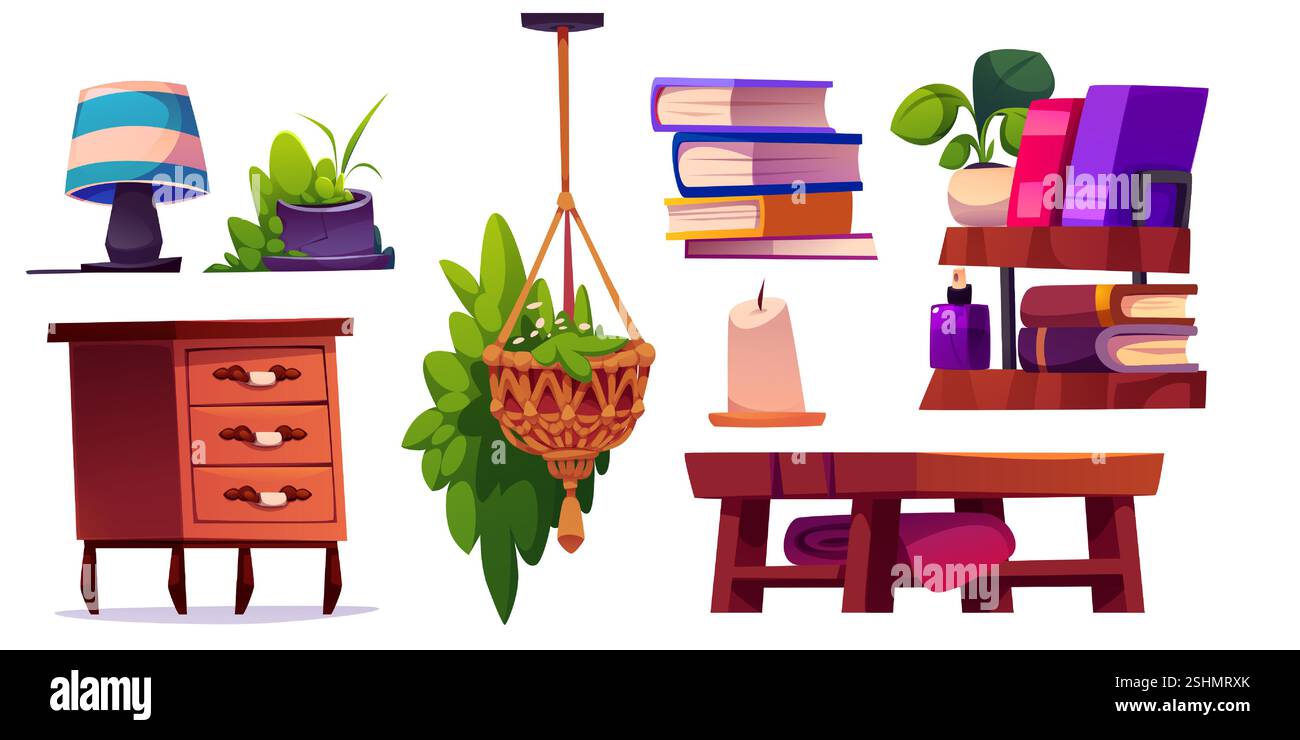 Candle in boho style Stock Vector Images - Alamy