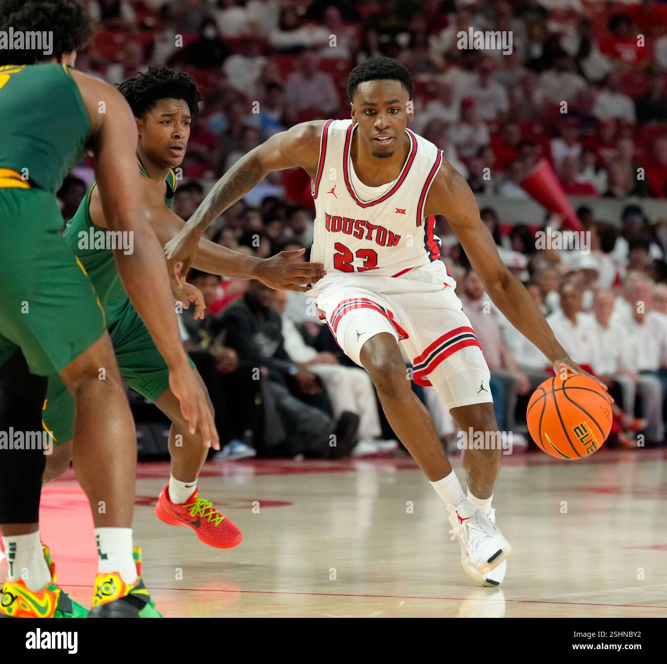 Houston, Texas, USA. 10th Feb, 2025. Houston guard TERRANCE ARCENEAUX ...