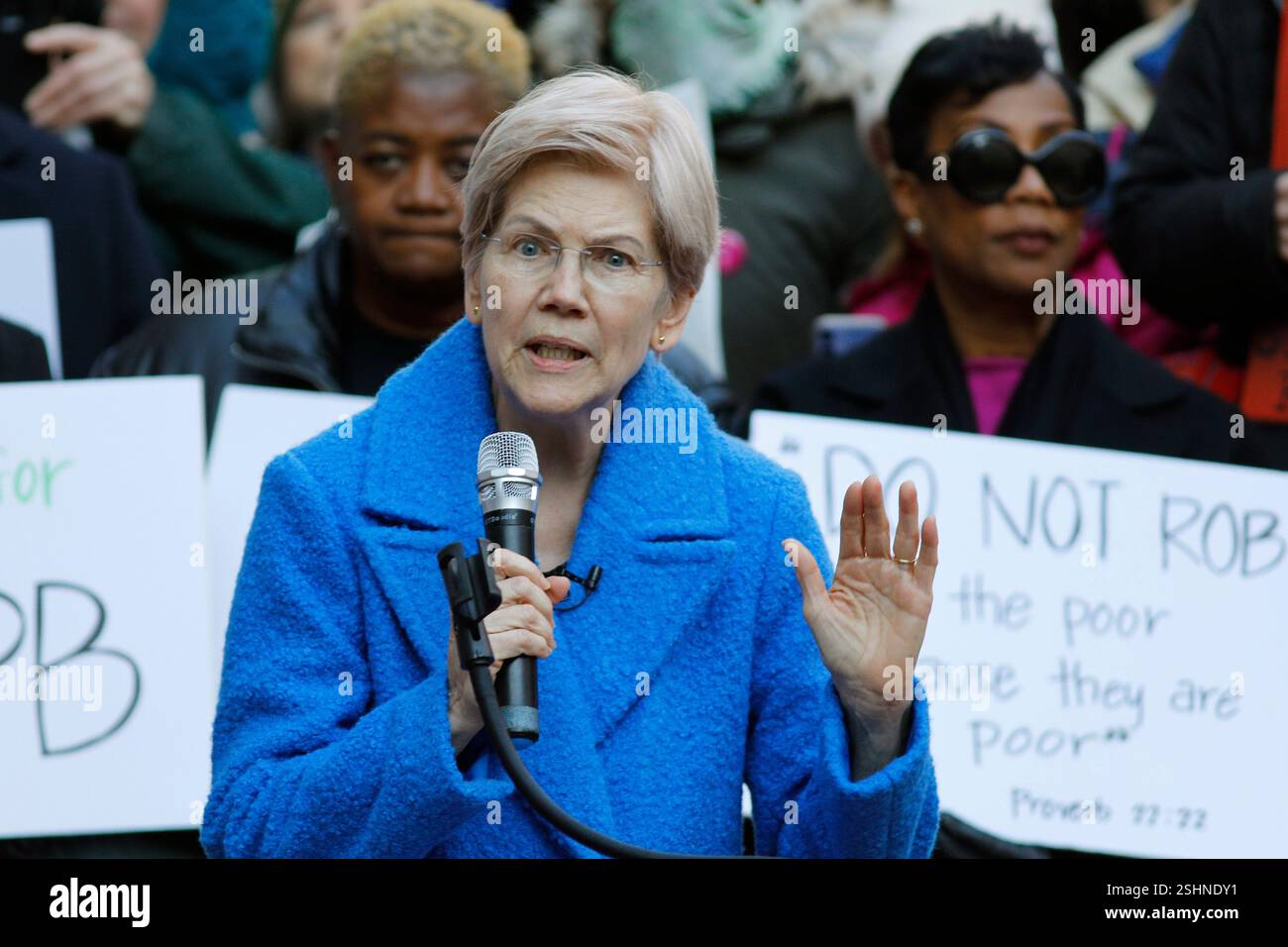 Washington, D.C, , USA. 10th Feb, 2025. Senator Elizabeth Warren speaks ...