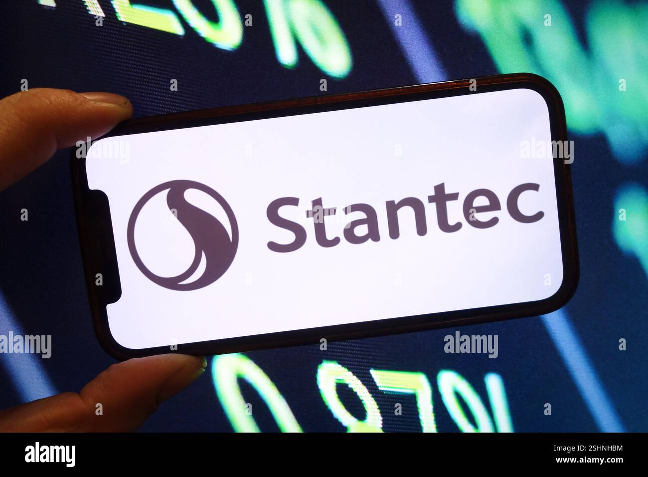 Poland. 07th Feb, 2025. In this photo illustration, the Stantec Inc ...