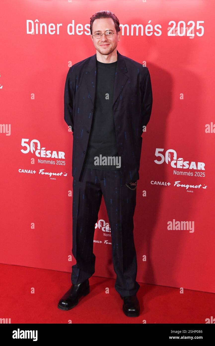 Paris, France. 10th Feb, 2025. Bastien Bouillon attending the Cesar ...