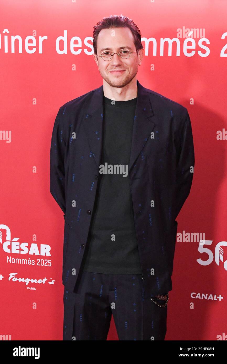 Paris, France. 10th Feb, 2025. Bastien Bouillon attending the Cesar ...