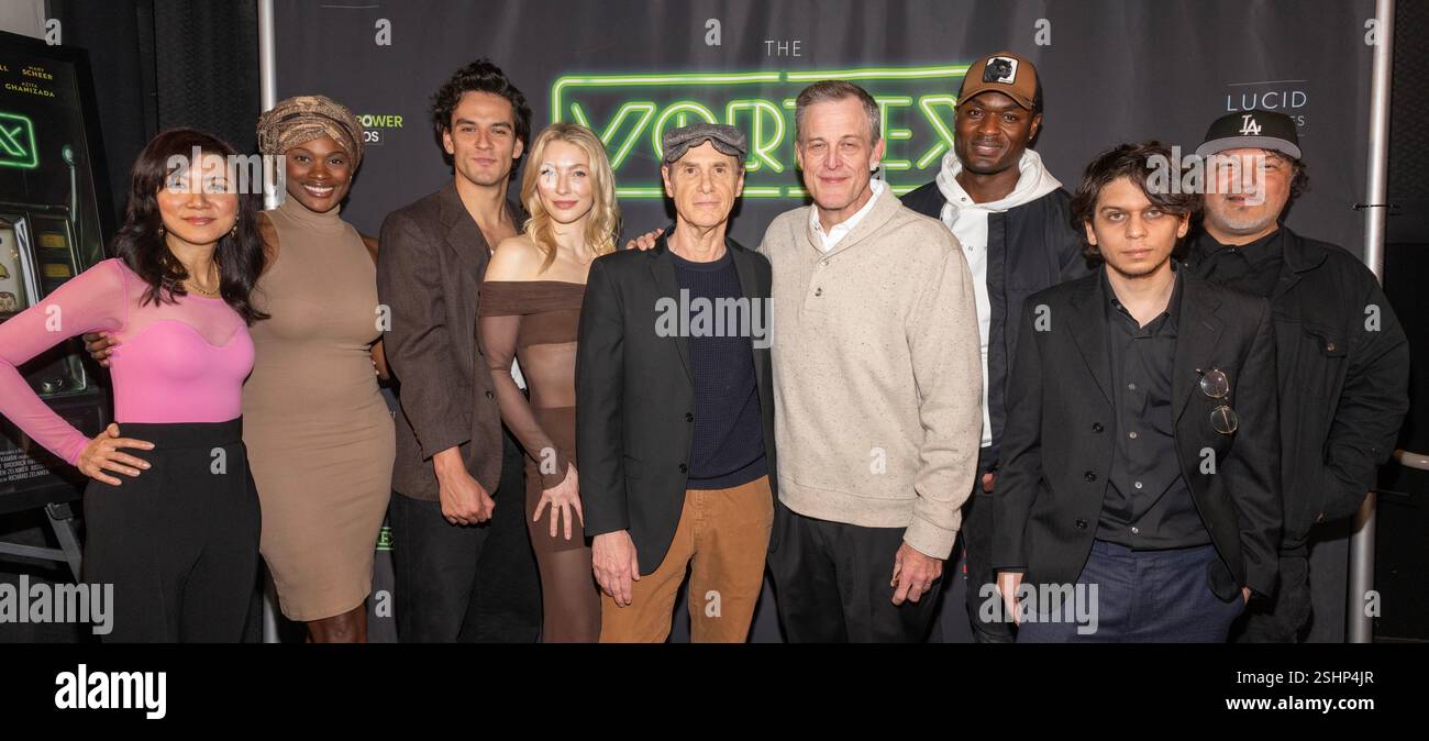 Los Angeles, USA. 10th Feb, 2025. Cast of THE VORTEX attends Lucid ...