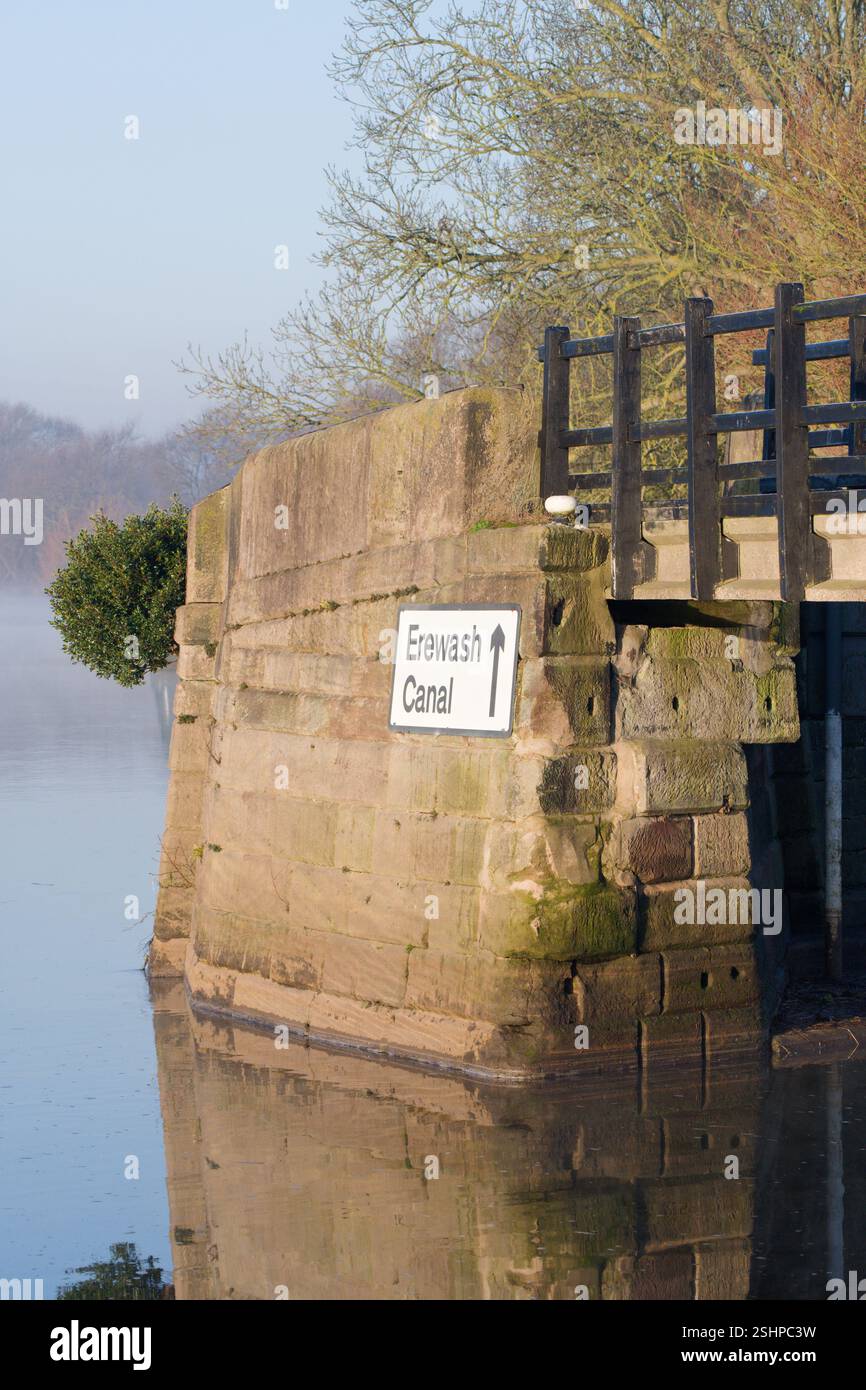 River traffic direction sign on a canal entrance Stock Photo - Alamy