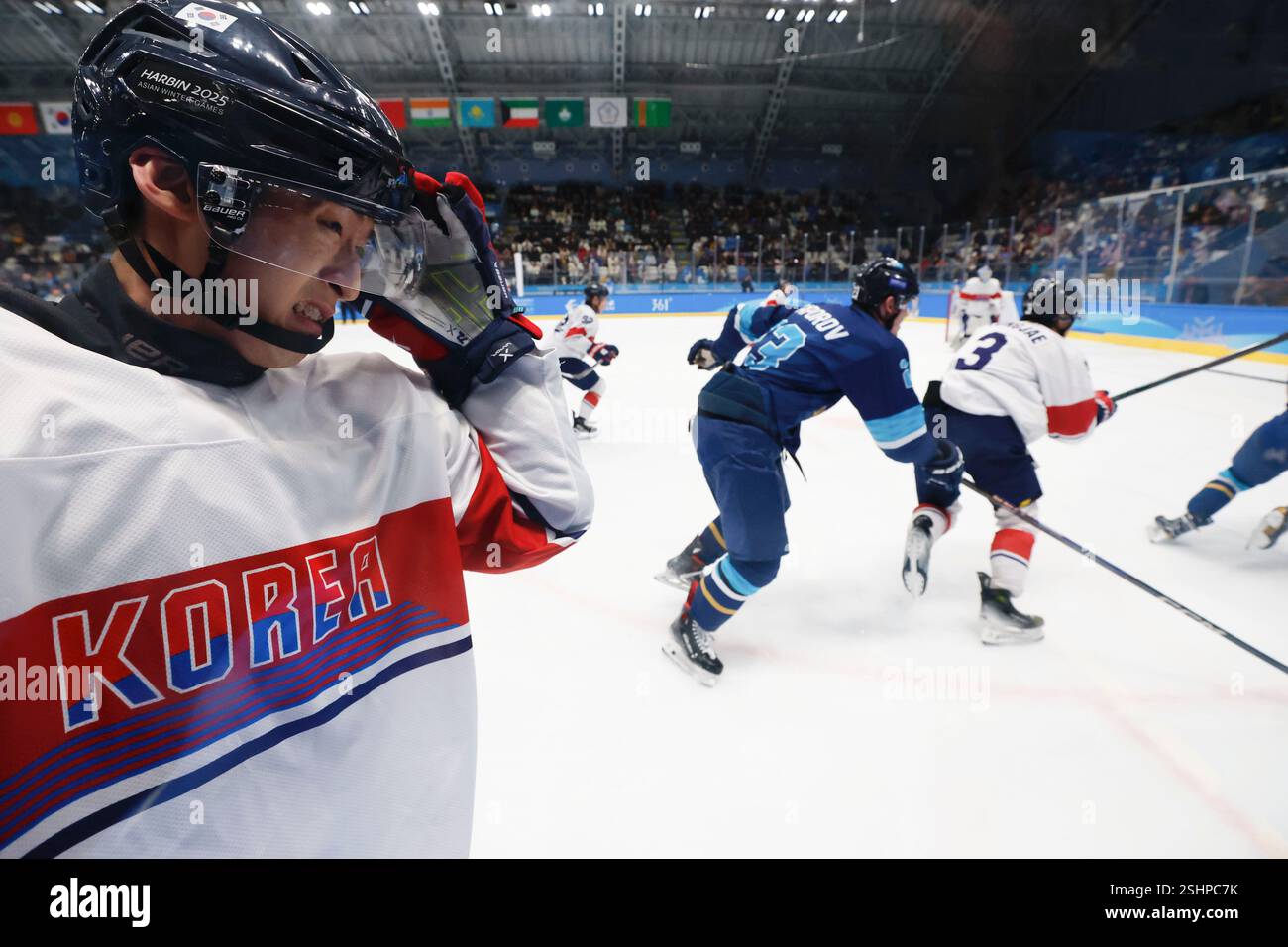 Harbin,China.10th February 2025. Team South Korea competes against Team ...