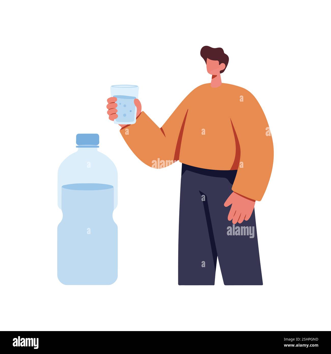 Hydration self care Stock Vector Images - Alamy