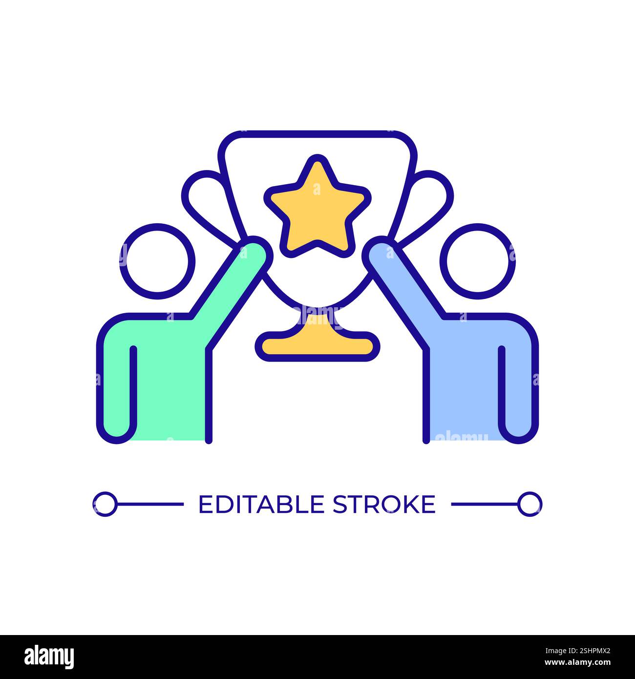 Winners RGB color icon Stock Vector Image & Art - Alamy