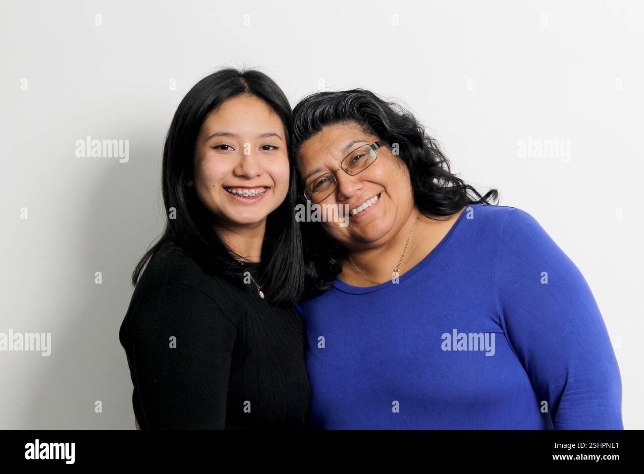 Divorced single mom and brunette Latina college daughter show their ...