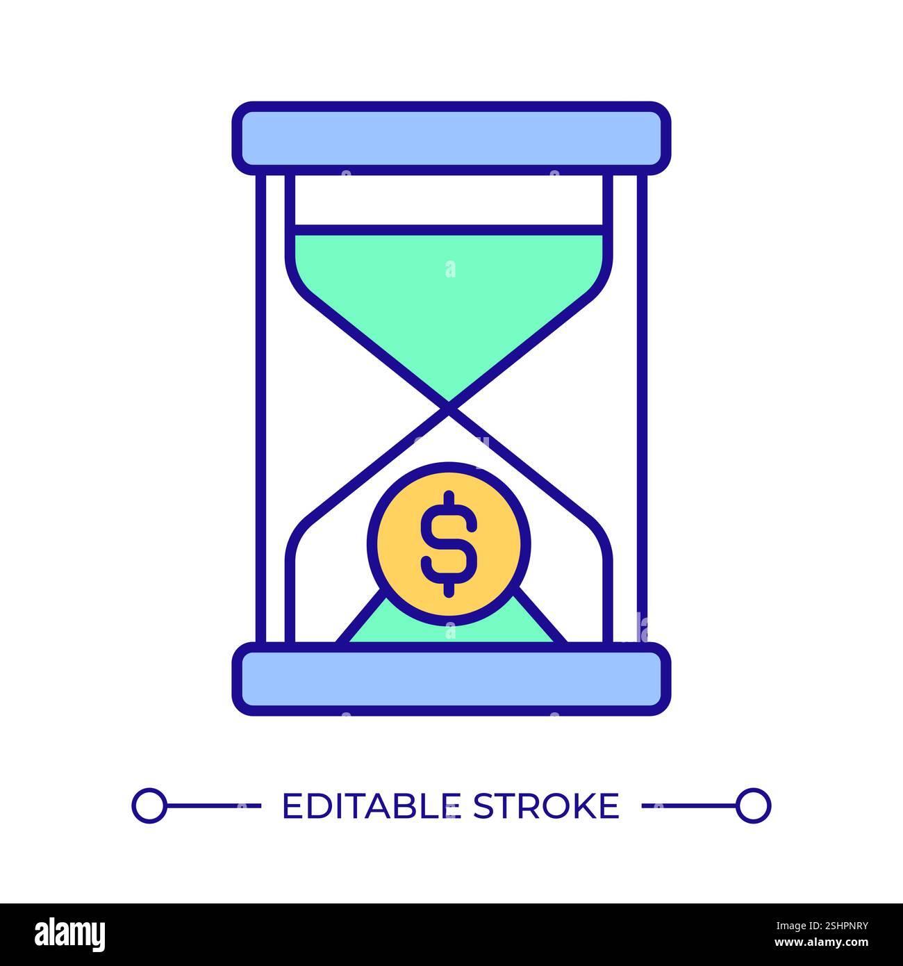Time value RGB color icon Stock Vector Image & Art - Alamy
