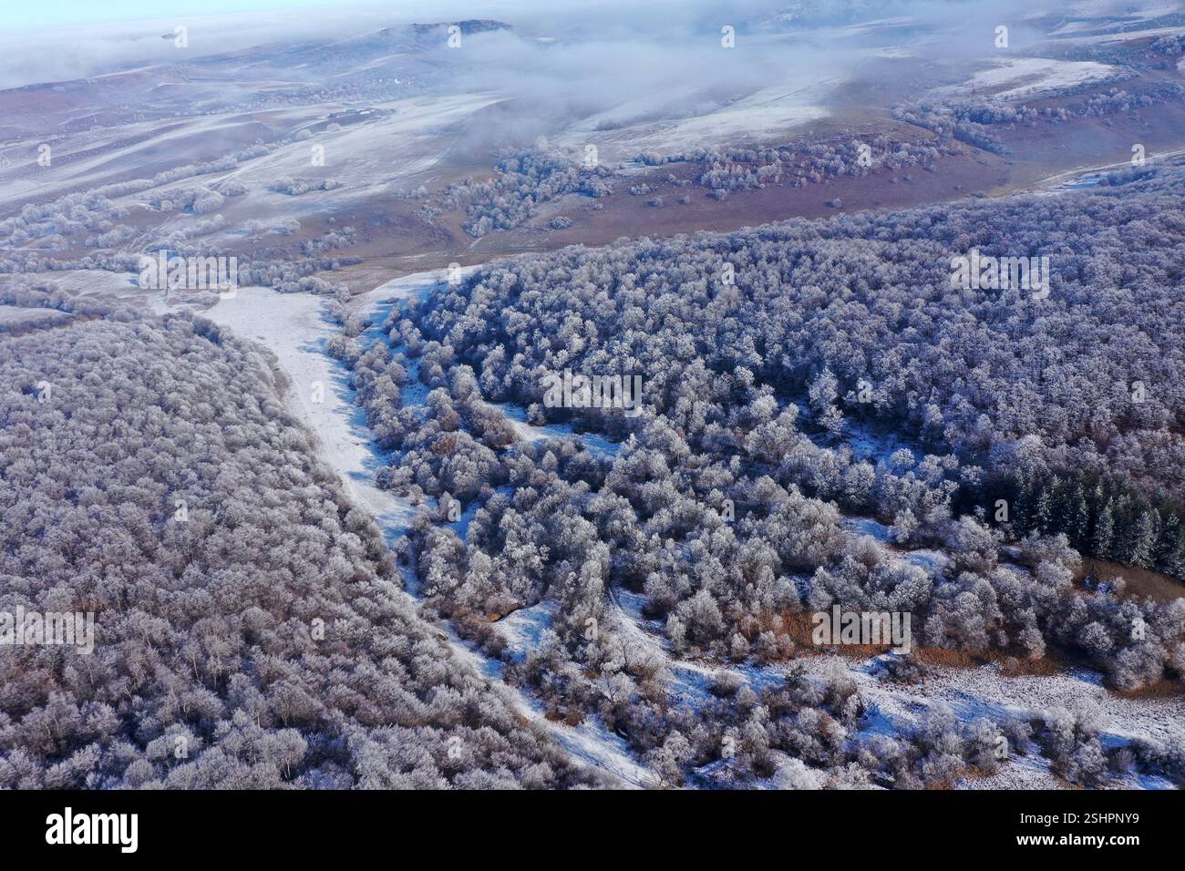 Drone flying over beautiful north hi-res stock photography and images ...