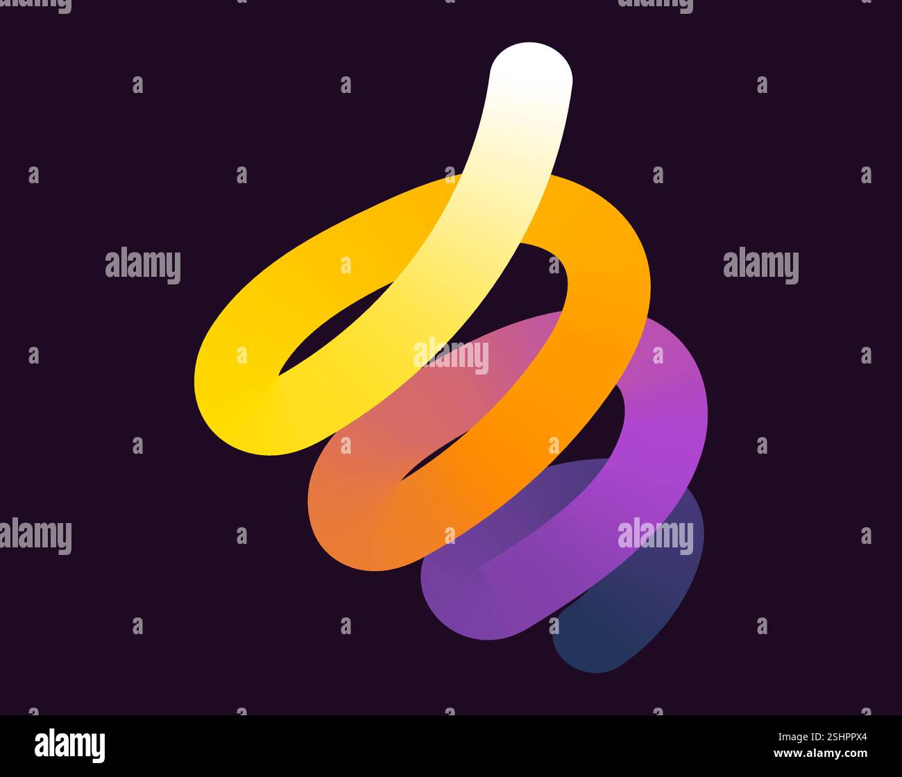 bright, neon squiggle shapes with smooth curves and loops. vivid colors ...