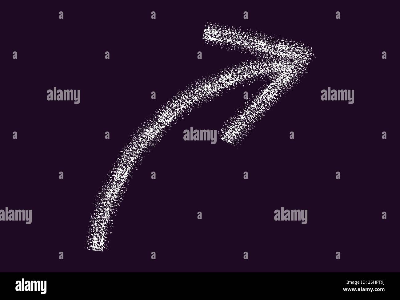 Hand drawn vector icons charcoal arrow line bold stroke; pencil, crayon ...