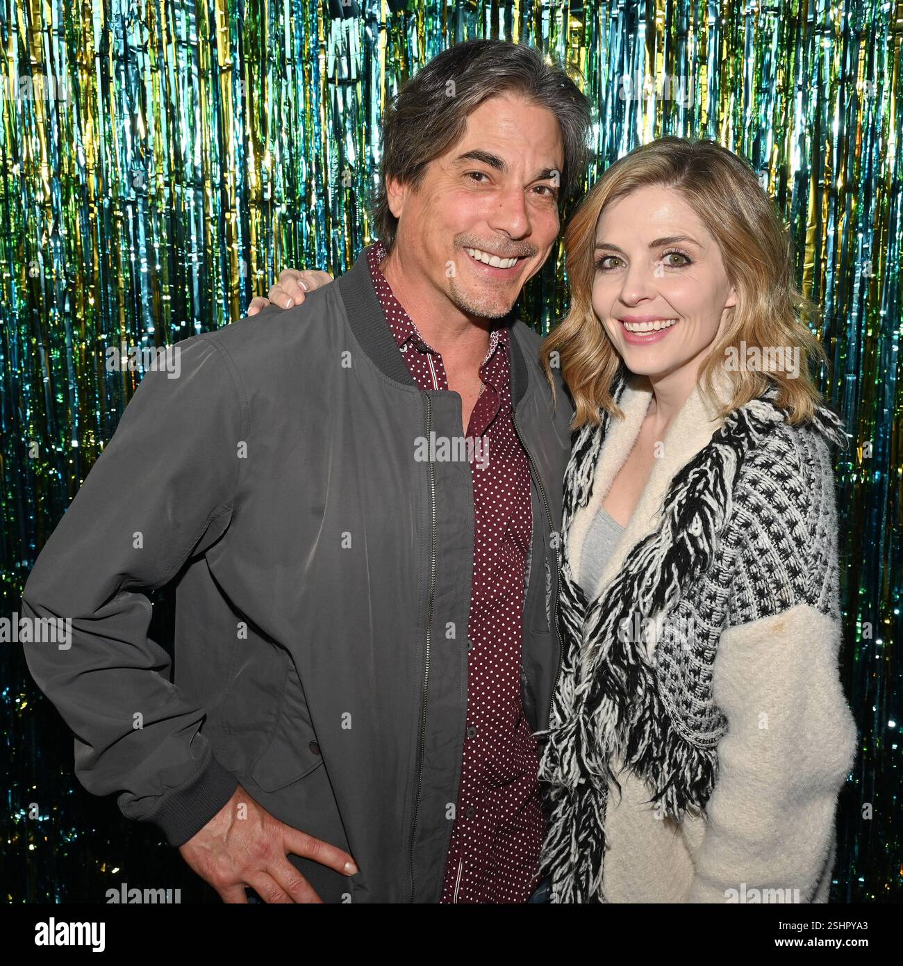 West Hollywood, CA USA - February 8, 2025: Bryan Dattilo, Jen Lilley in ...