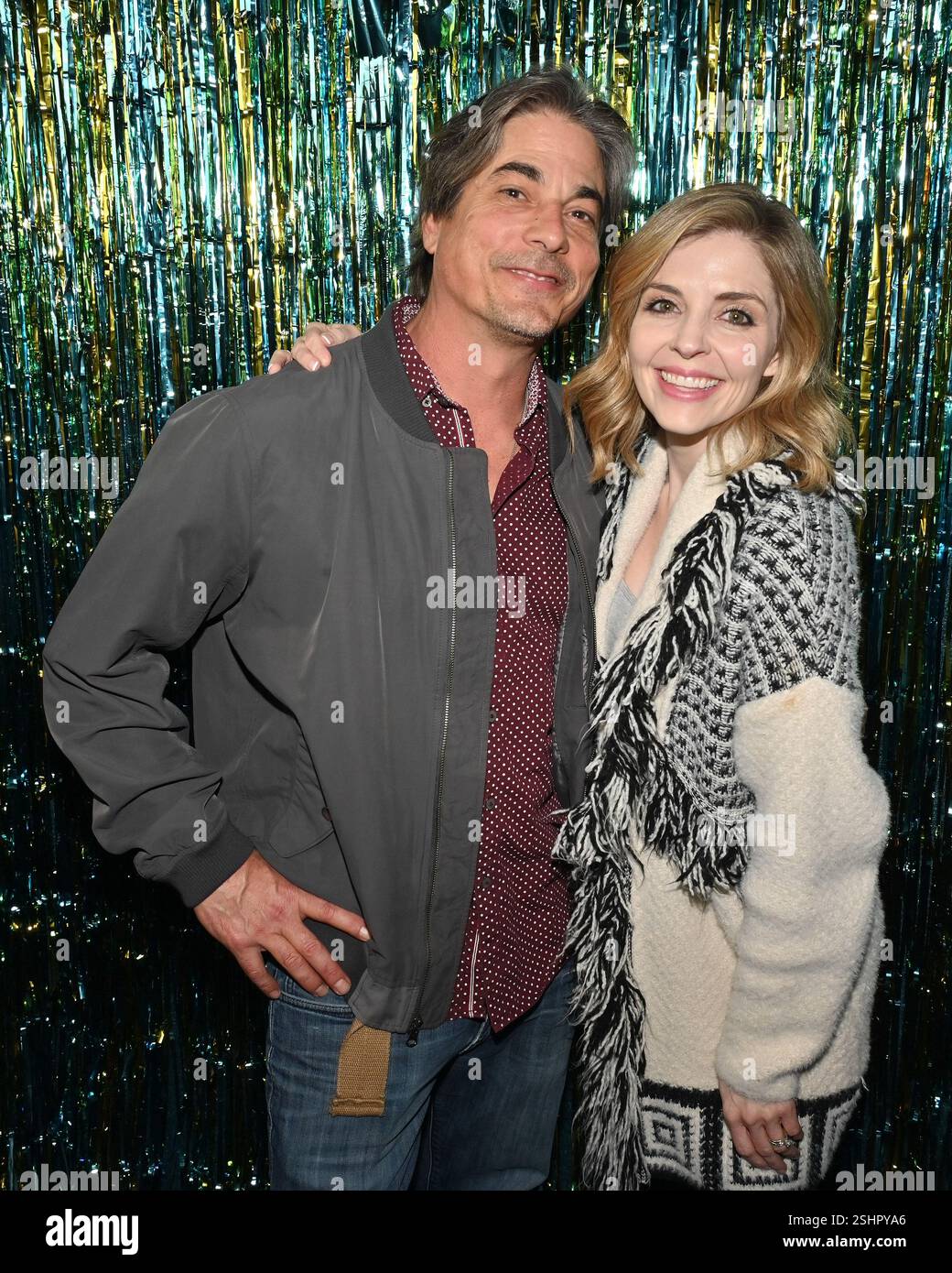 West Hollywood, CA USA - February 8, 2025: Bryan Dattilo, Jen Lilley in ...