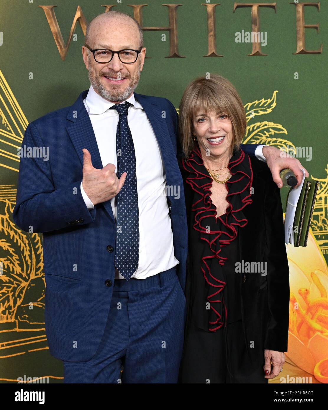 Los Angeles, USA. 10th Feb, 2025. Mark Kamine and Tana Kamine arriving ...