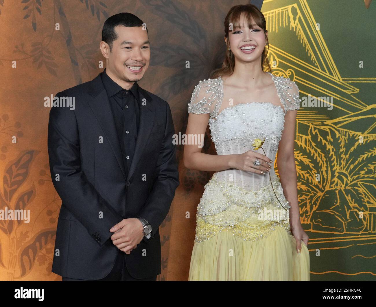 Los Angeles, USA. 10th Feb, 2025. (L-R) Tayme Thapthimthong and Lalisa ...