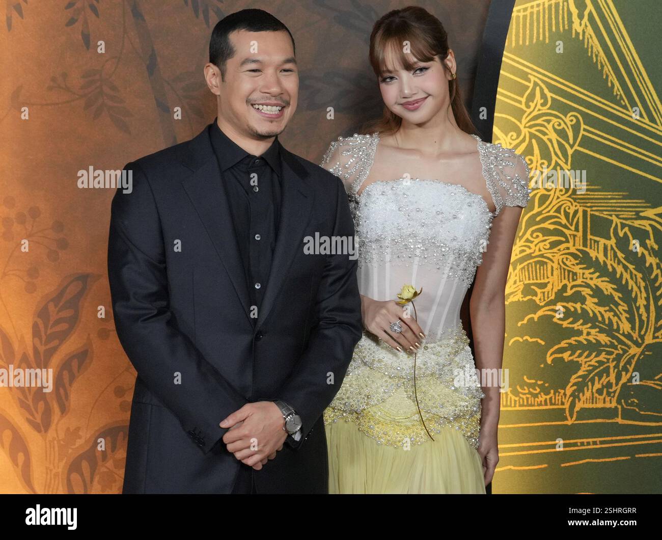 Los Angeles, USA. 10th Feb, 2025. (L-R) Tayme Thapthimthong and Lalisa ...