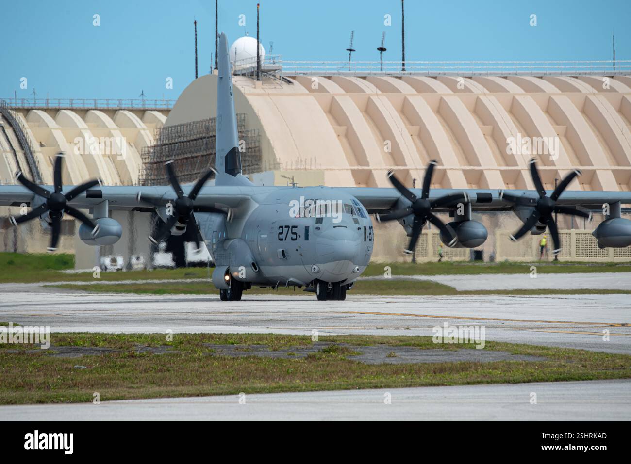 A KC-130J Super Hercules with Marine Aerial Refueler Transport Squadron ...