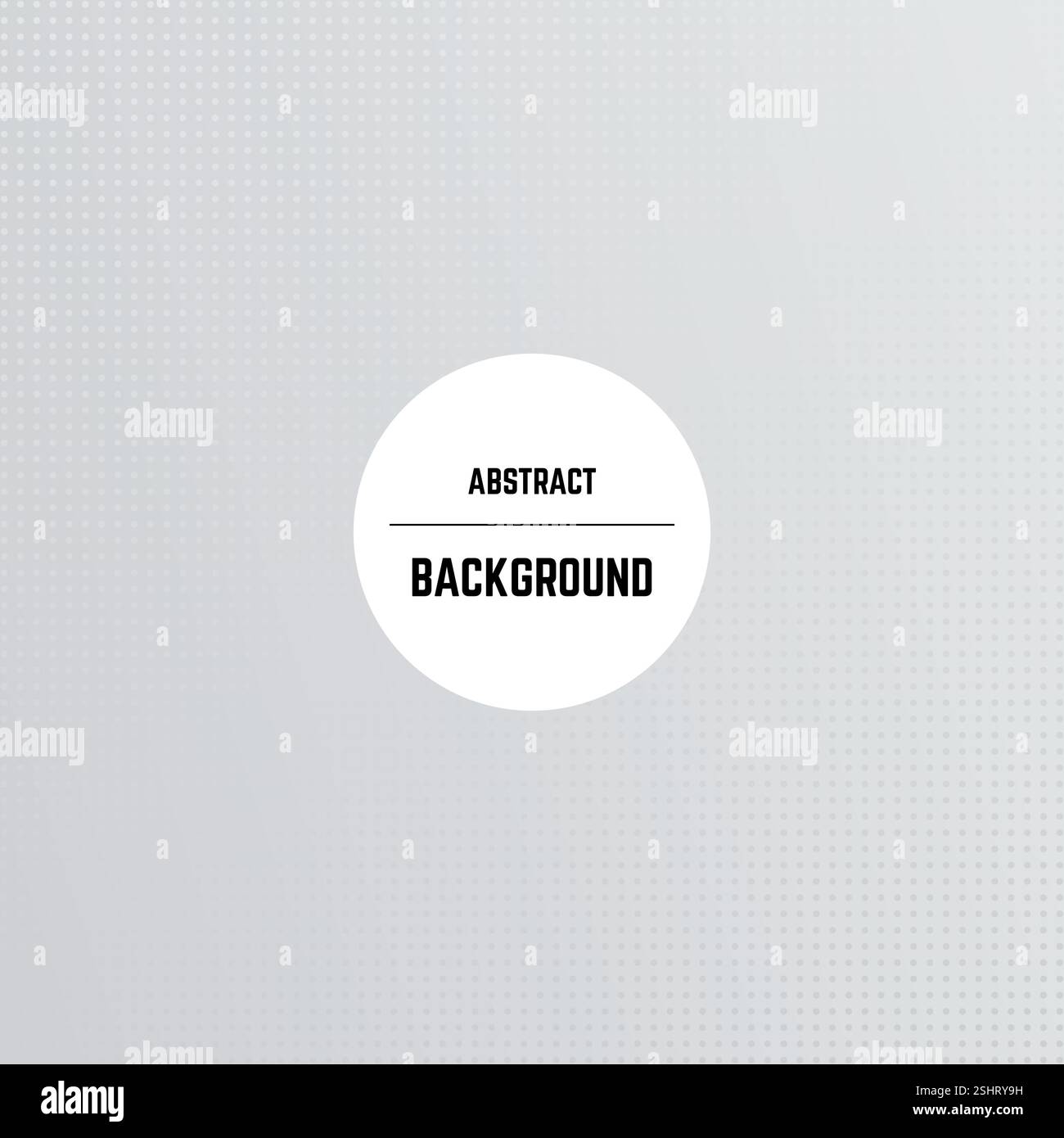 Abstract monochrome background with dots, halftone effect and circle in ...