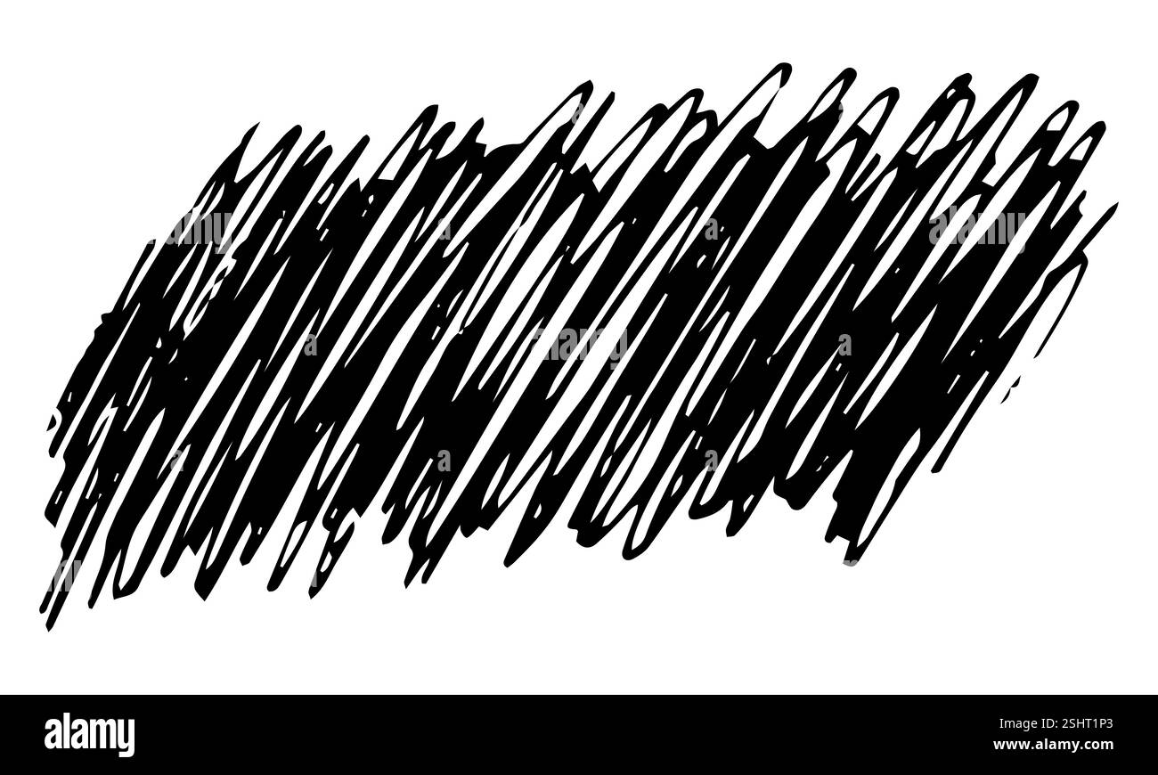 Sketch Scribble Smear. Hand drawn Pencil Scribble Stains. Distressed ...