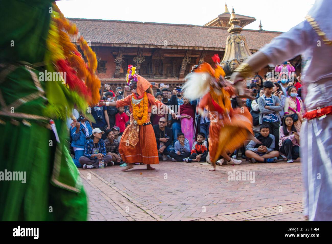 Newar boys of Bajracharya or Shakya caste don clothes, ornaments, and ...