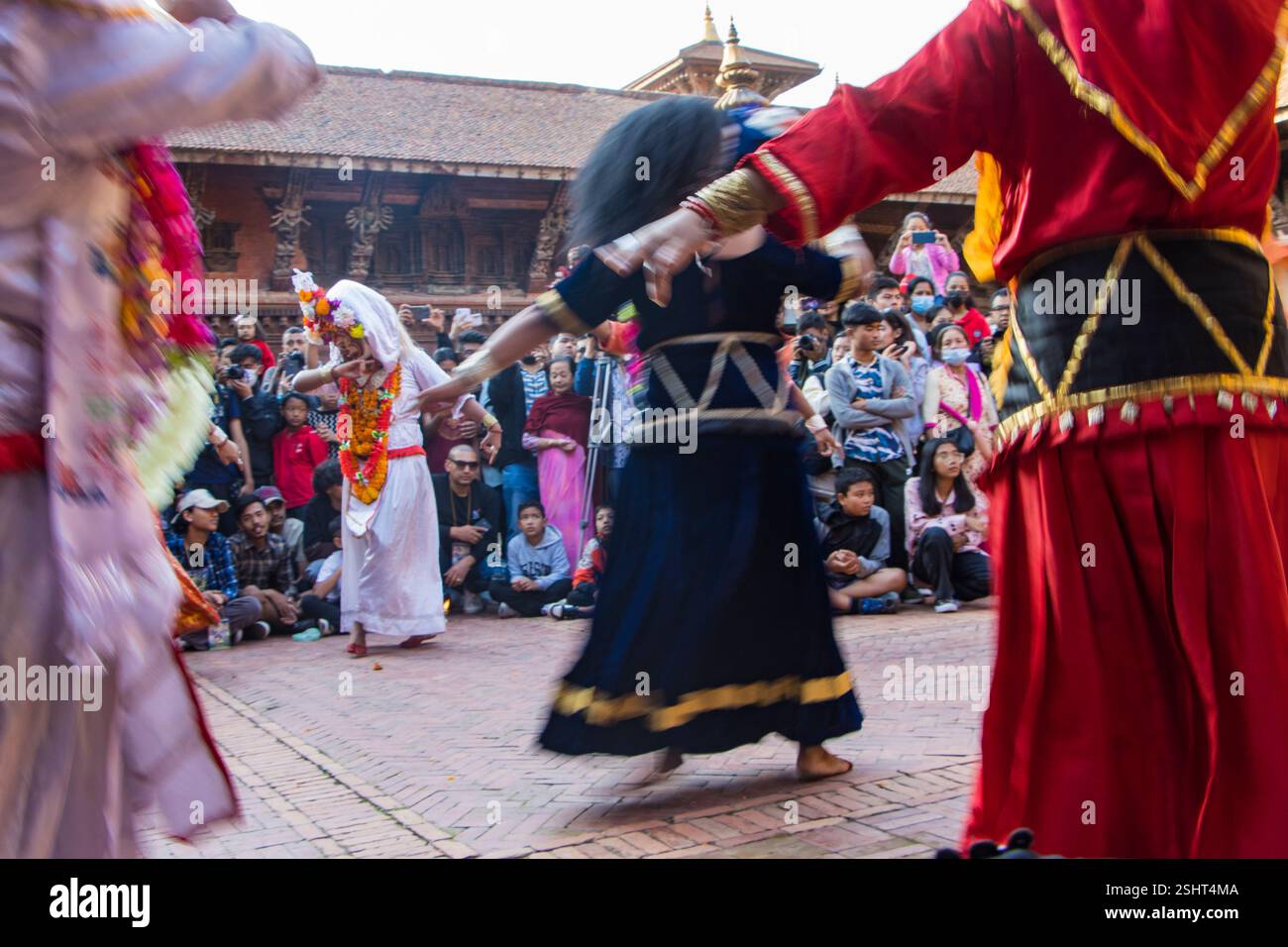 Newar boys of Bajracharya or Shakya caste don clothes, ornaments, and ...