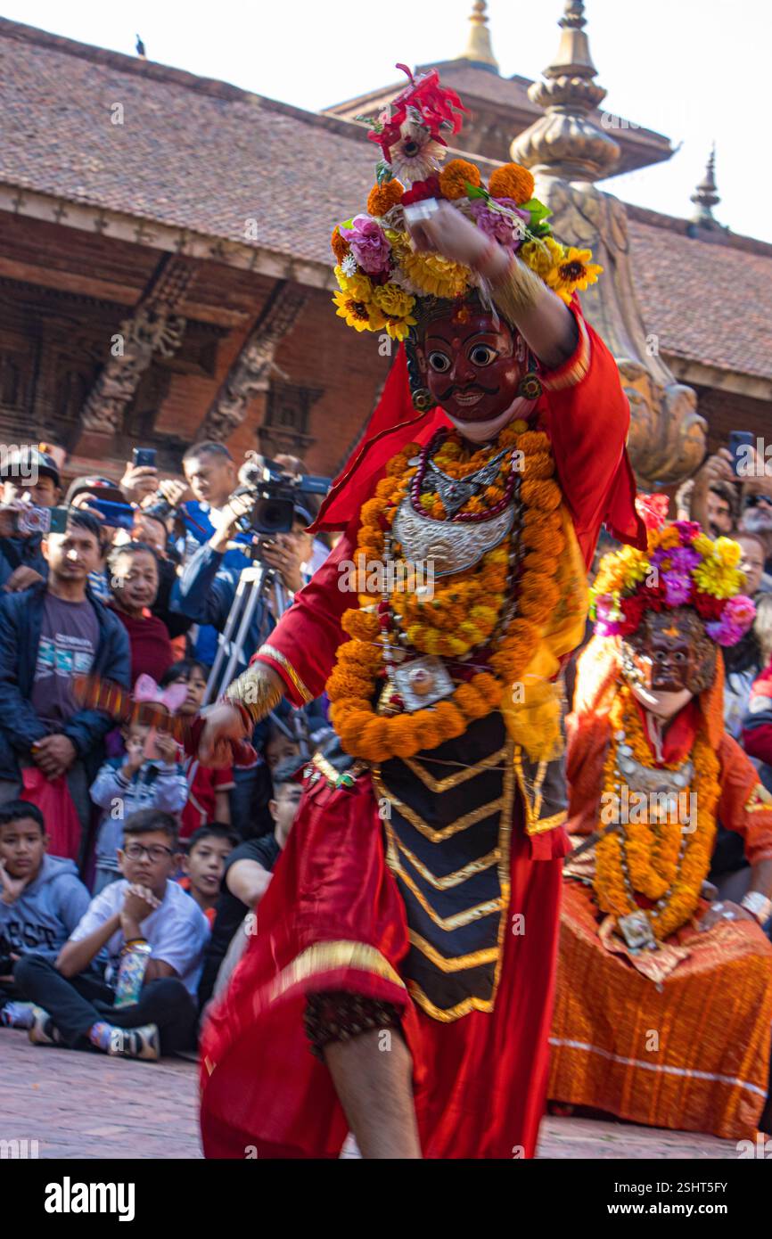 Newar boys of Bajracharya or Shakya caste don clothes, ornaments, and ...