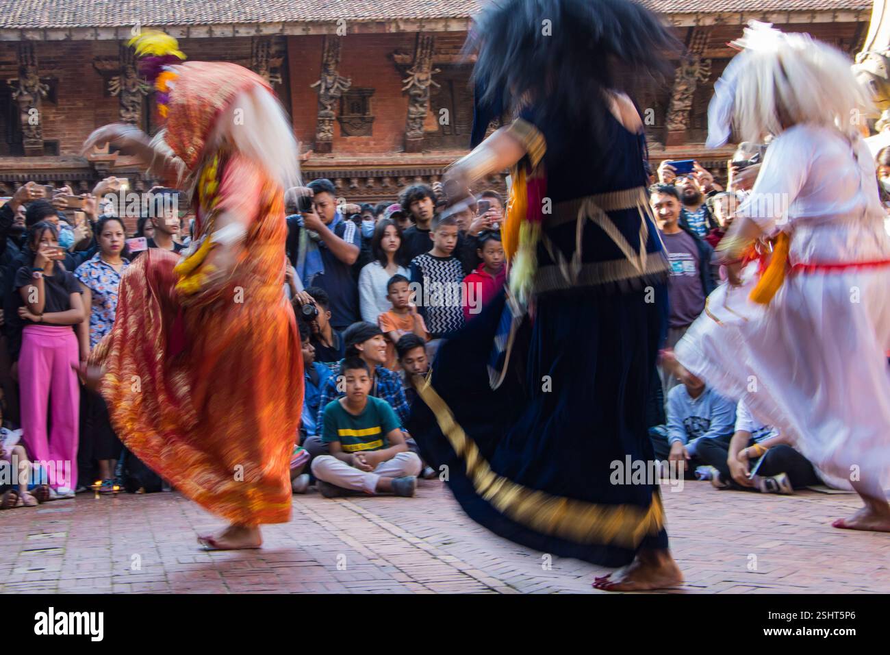 Newar boys of Bajracharya or Shakya caste don clothes, ornaments, and ...
