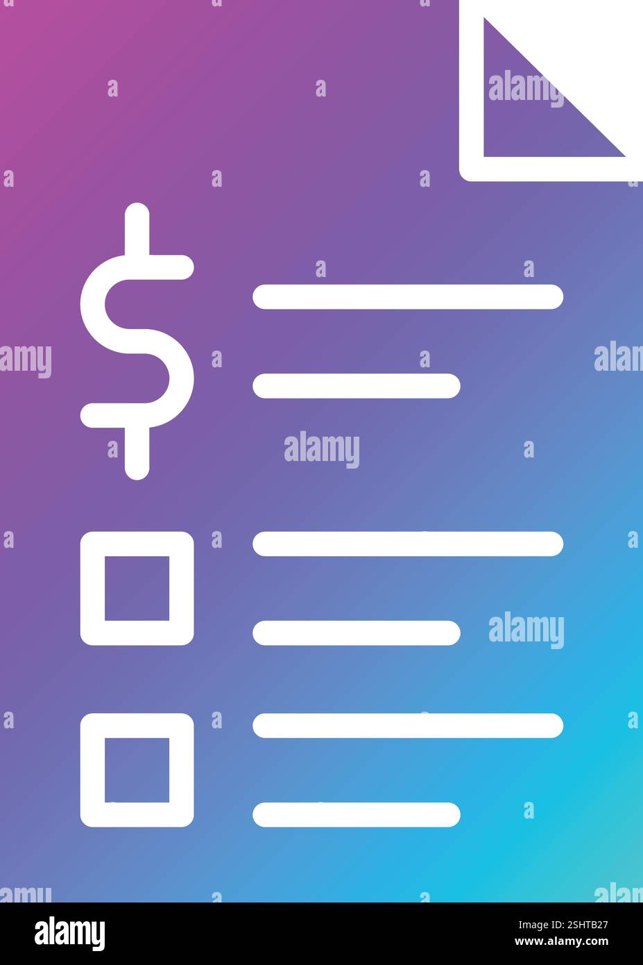 Invoice Vector Icon Design Illustration Stock Vector Image & Art - Alamy