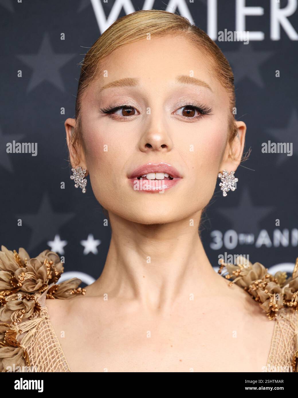 SANTA MONICA, LOS ANGELES, CALIFORNIA, USA - FEBRUARY 07: Ariana Grande ...