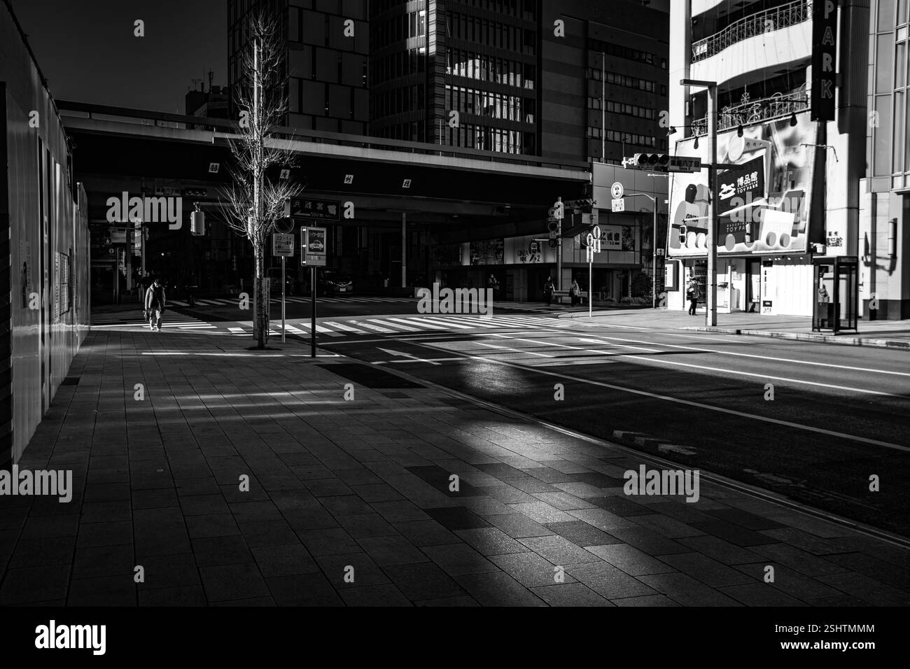 Street shadow sun Black and White Stock Photos & Images - Alamy