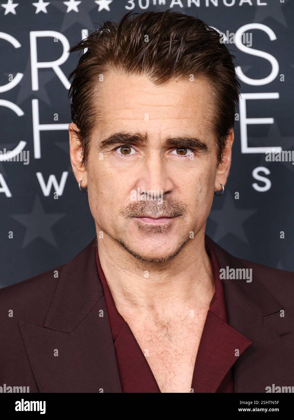 SANTA MONICA, LOS ANGELES, CALIFORNIA, USA - FEBRUARY 07: Colin Farrell ...