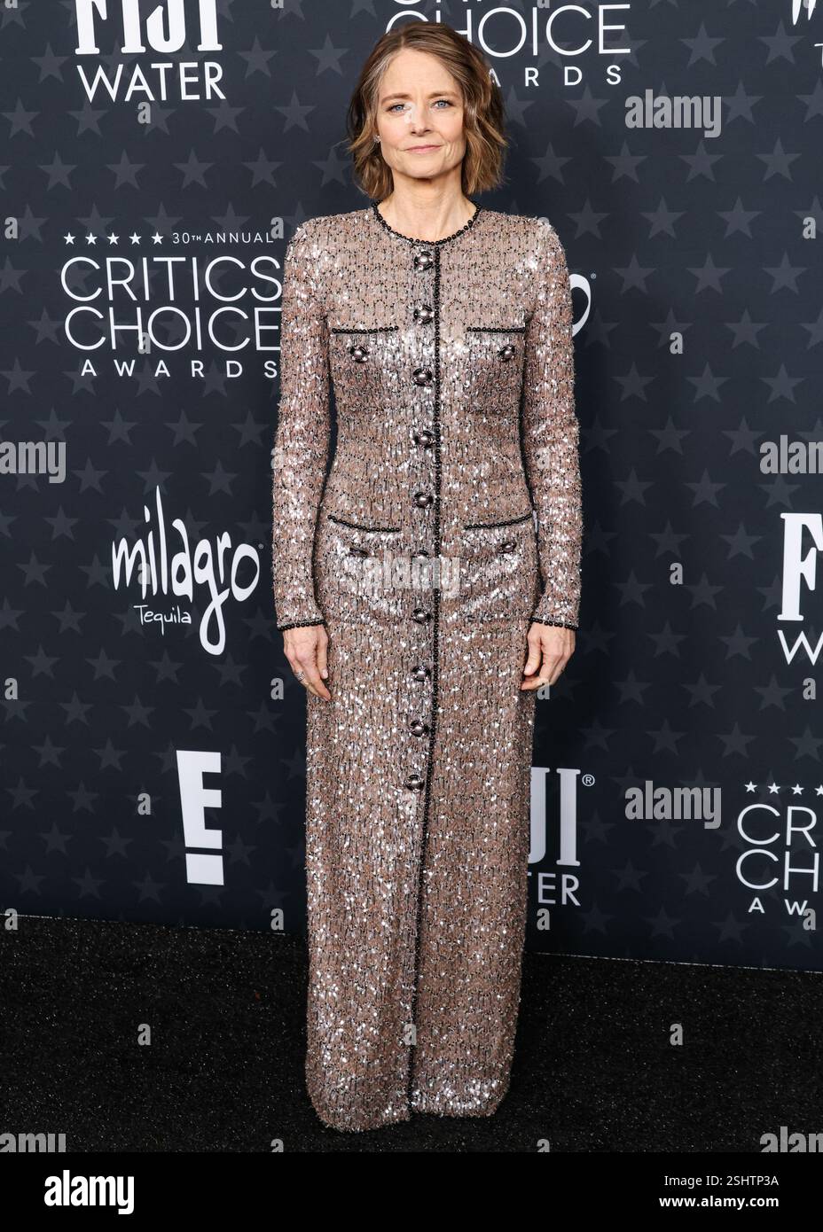 SANTA MONICA, LOS ANGELES, CALIFORNIA, USA - FEBRUARY 07: Jodie Foster ...