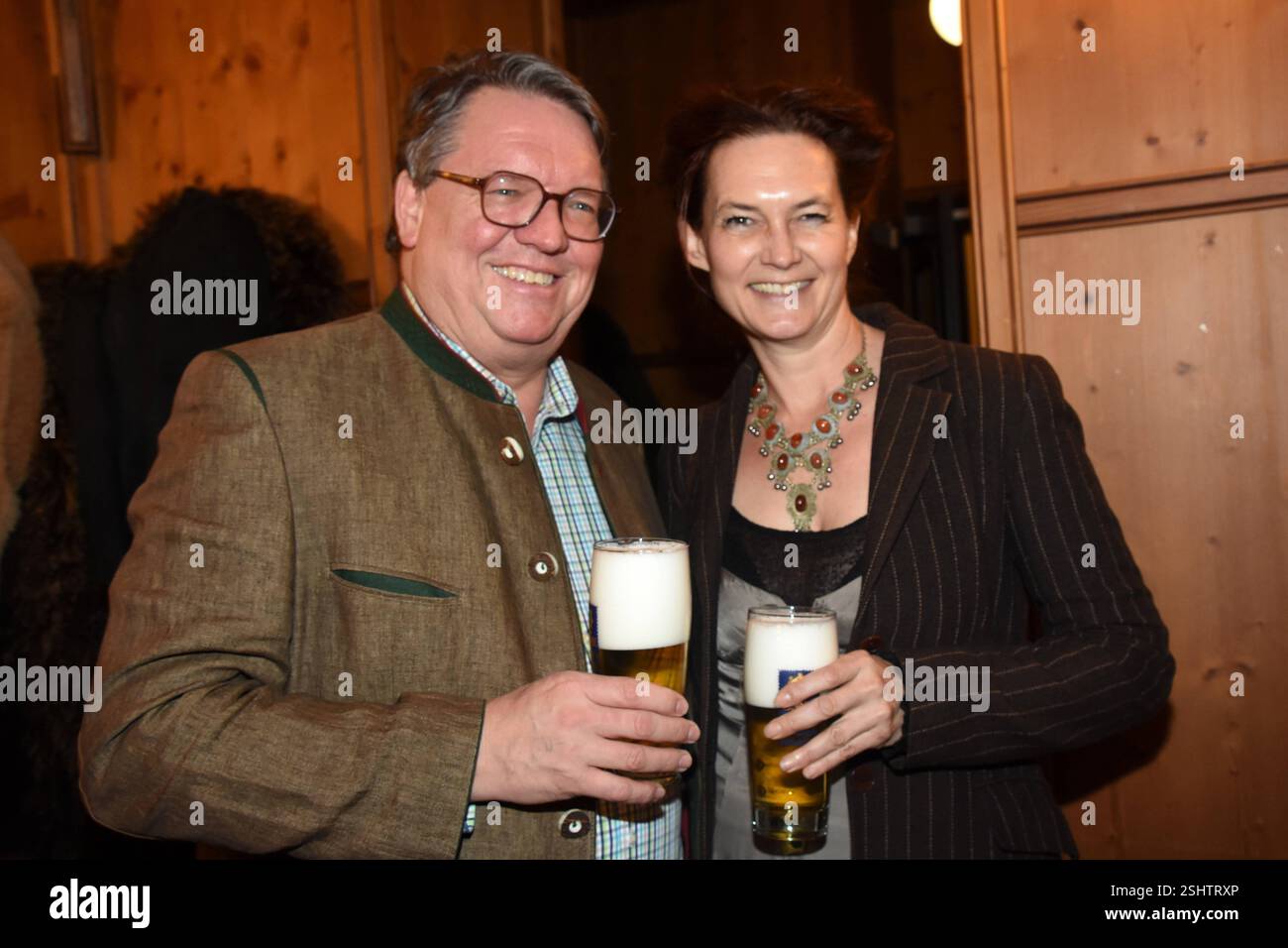 Helmut Schleich Kabarettist Mimi Lindner Muenchen 10.02.2025 Augustiner ...