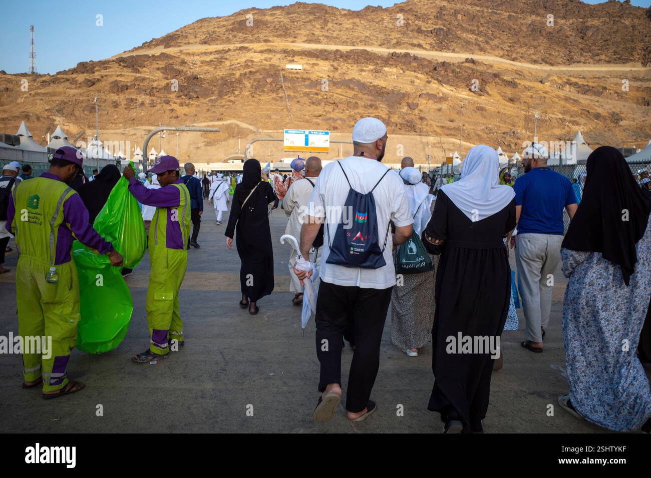 Mina, Saudi Arabia - June 18, 2024: Hajj pilgrims from Azerbaijan ...